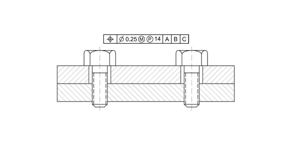 Fastener design and projected tolerance zone
