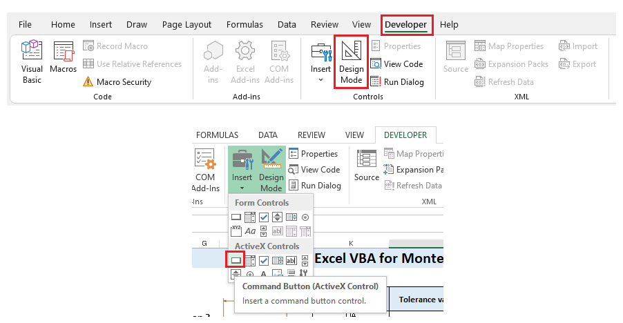 Tutorial Visual Basic For Application For Mc Simulation